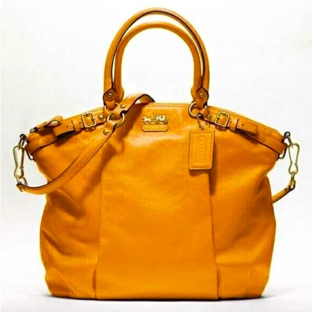 Coach Madison Leather Lindsey Satchel Shoulder Bag In… - Gem